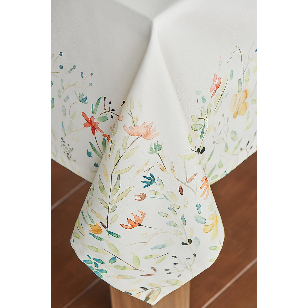 Maison d' Hermine 100% Cotton Table Cloth Colmar Tabletop Cover Kitchen Dining Tablecloth Great for Parties Wedding Use Spring/Summer (Rectangle, 54"x72")