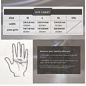 CHCYCLE Dirt Bike Gloves Mountain Bike Motocross Motorcycle Gloves for Men Motorbike ATV Racing Touch Screen Full Finger Gloves for Cycling BMX MTB MX Climbing (Large, Black)