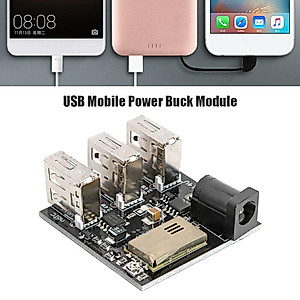 Gump's grocery 9V/12V to 5V 8A USB Power Bank Step-Down Boost Module Mini 3 USB Charging Module