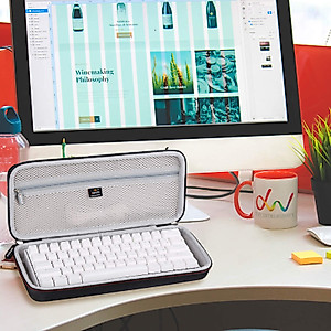 Aproca Hard Storage Protective Travel Case, for RK Royal KLUDGE RK61 / Razer Huntsman Mini/Keychron K7 Ultra-Slim Wired 60% Mechanical Gaming Keyboard