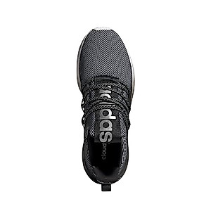 adidas Men's Lite Racer Adapt 5.0 Running Shoe, White/Black/White (Wide), 11