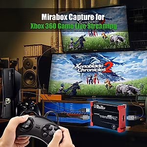 Mirabox Capture Card for Nintendo Switch,USB3.0 1080P 60FPS Video Audio Capture Card,Support 4K@30Hz Input and Passthrough for PS4 PS5 DSLR Xbox Streaming and Recording by OBS