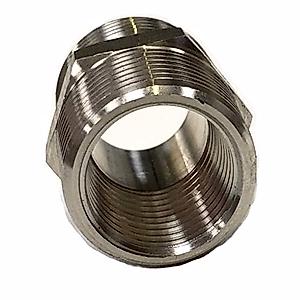 Fuoequl Stainless Steel Garden Hose Adapter Convert to NPT 3/4 npt to 3/4 Garden hose