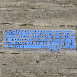 Silicone Keyboard Cover Skin Protector for Dell Alienware AREA-51M AREA-51 17 R3 M17 M15 17r5 15r4 R3 17.3 15.6 Inch Laptop-Gradient Green-