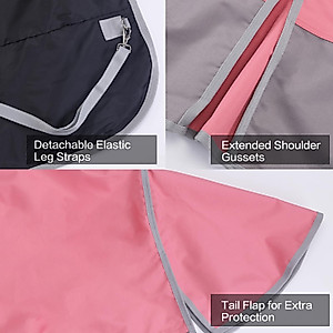 Gallopoff 1200 Denier Rip-Stop Turnout Rain Sheet Lightweight Waterproof Breathable Horse Blanket (No Fill) Pinkgrey 69"