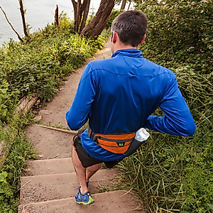 Amphipod Profile-Lite 20 Bottle Pack, Runners Waist & Hydration Belt, 5K/10K, Endurance & Ultra Running, Men & Women (20 oz.) - Sangria - 20 oz