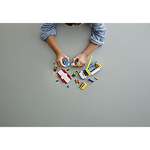 LEGO City Ice Cream Truck Van 60253 Building Toy Set - Featuring Skater Minifigures, Skateboard, and Dog Figure, Fun Gift Idea for Boys, Girls, and Kids Ages 5+