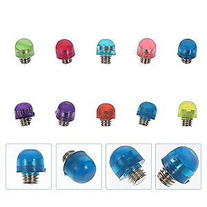 Balacoo 10pcs High Transparent Hair Scissors Accessories Scissor Bumpers Silencer (Random Color)