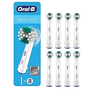 Oral-B Daily Clean Electric Toothbrush Replacement Brush Heads, 8 Count