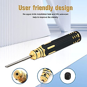 Prime Model Scriber Model kit Resin Carved Scribe Tool line Hobby Cutting Tool Chisel 7 Blades for RC Car/Drone Repair (Classic Edition)