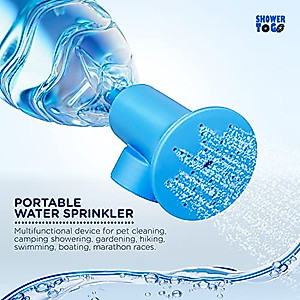 Shower to Go: Portable Camping Shower, Best Outdoor Emergency Body Cleaning Device, Multifunctional Water Sprinkler for Gardening, Pet Cleaning, Hiking, Water Bottle Shower, Very Simple Shower