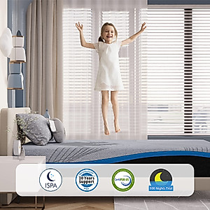 Avenco Twin Mattress, 10 Inch Mattress in a Box Twin Size with Gel Memory Foam & Breathable Cover, Pressure Relieving, Twin Bed Mattress Medium Firm Supportive, CertiPUR-US Certified