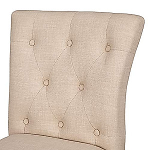 Ball & Cast Counter Height Stool Barstool 24 Inch Seat Height Beige Set of 2