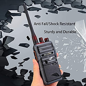 Retevis RB17 Walkie Talkie for Adults,Heavy Duty Two Way Radio Rechargeable,4400mAh Large Capacity Battery Handsfree Alarm,Portable 2 Way Radios for Hunting Skiing Cruise Shipping Outdoor Gift(2 Pack)
