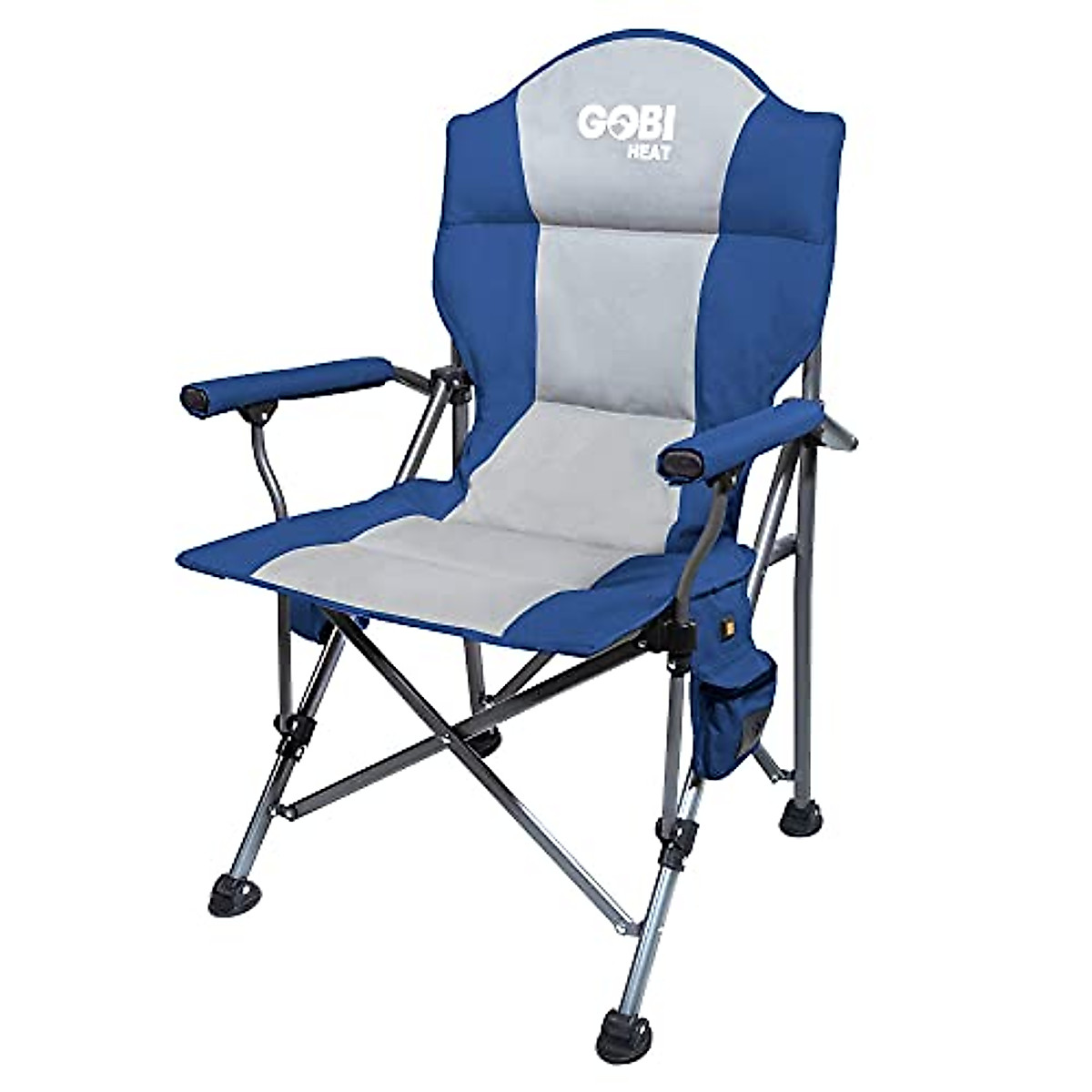 Gobi Heat - Terrain Portable Heated Camping Chair - Outdoor Folding Chair with Heated Filling - Winter Camping Essential - 3 Heat Settings