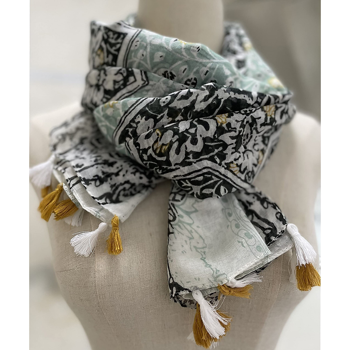Lightweight Women's Fashion Floral Printed Winter Fall Warm Scarves Scarf Shawl