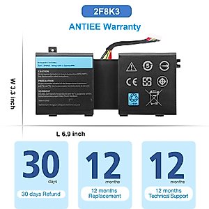 ANTIEE 2F8K3 Laptop Battery for Dell Alienware 17 R1 17X M17X-R5, Alienware 18 R1 18X M18X-R3 Series P18E P18E001 P19E P19E001 02F8K3 G33TT KJ2PX 0KJ2PX 0G33TT 0NU209 451-BBCB 86Wh - with Tools
