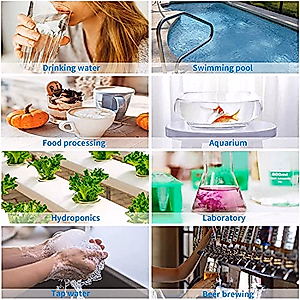 iPower pH Meter Digital 4-in-1 TDS/EC/Temp Water Tester for Pools, Ponds, Lab, Aquariums with Backlight, 2-Pack