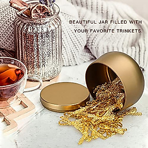 Candle Tin Cans 24 Pieces,Candle Containers Candle Jars with Lids, 8 oz, for Candles Making, Arts & Crafts, Storage, and Gifts, Golden