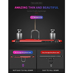 Military Grade Drop Impact for Samsung Galaxy S10 5G Case [Fit S10 5G] Metal Rotating Ring Kickstand Holder Built-in Magnetic Car Mount Armor Shockproof Case for Galaxy S10 5G Phone Case (Black)