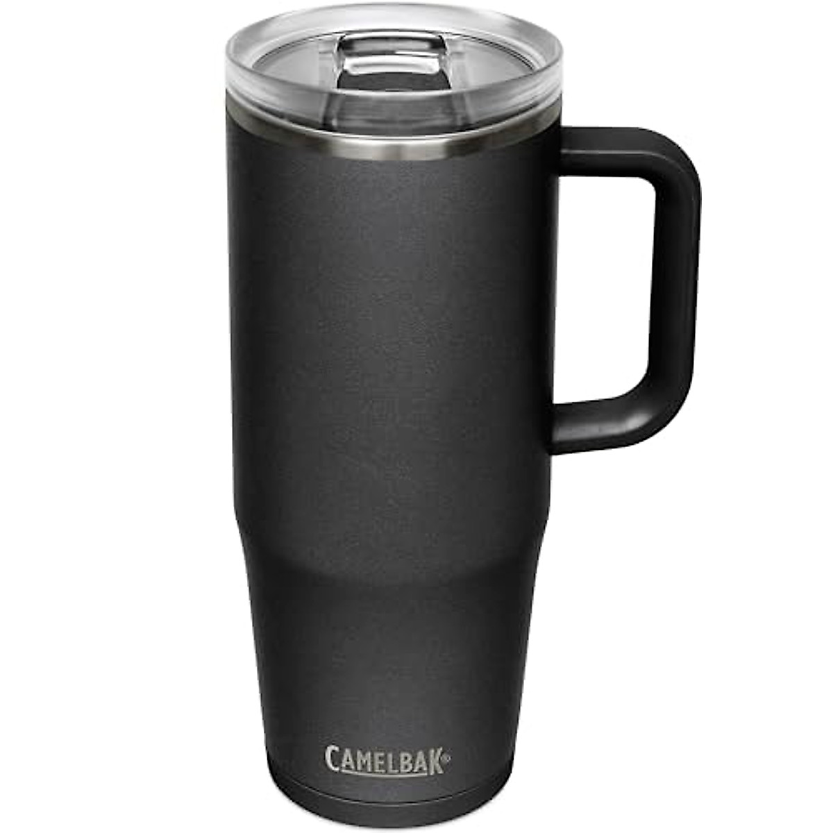 CamelBak Thrive Leak-Proof 32 oz Mug, Insulated Stainless Steel - For travel, coffee, tea, hot beverages - Spill Proof Cup-holder Compatible, Black