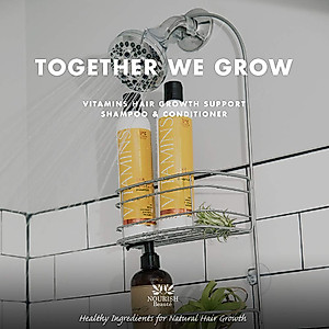 Nourish Beaute Vitamins Shampoo for Hair Loss that Promotes Hair Regrowth, Volume and Thickening with Biotin, DHT Blockers, Antioxidants, Oils and Extracts, For Men and Women, 1 Pack, 10 Ounces