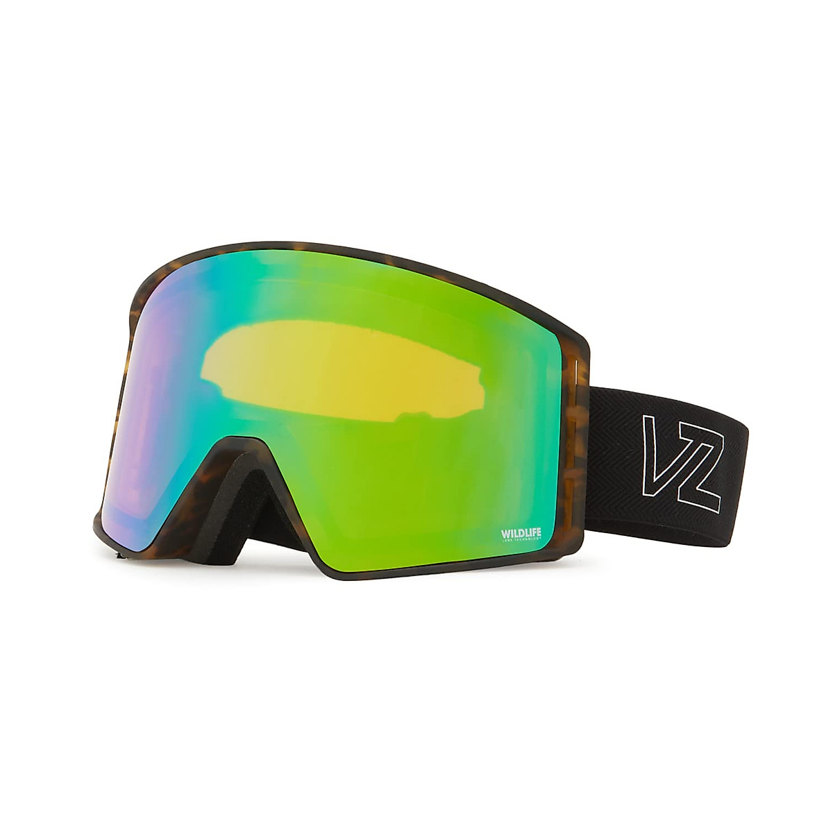 VonZipper Unisex Mach VFS Snow Sport Goggle - Tortoise Satin Frame | Wildlife Gamma Chrome Lens