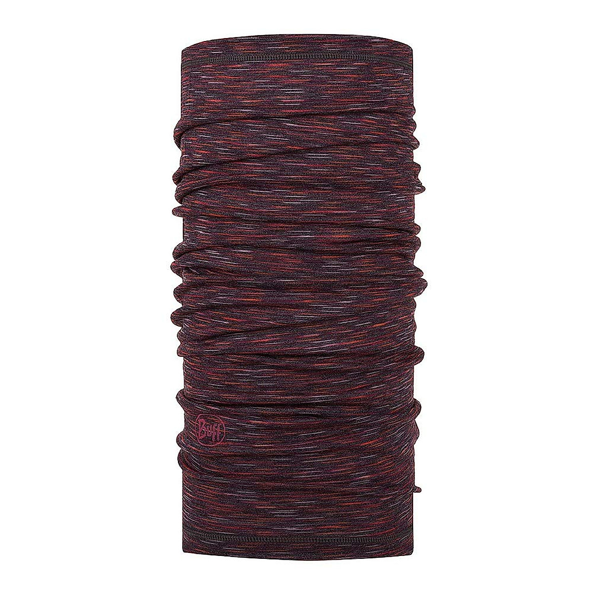 BUFF Lightweight Merino Wool Neck Gaiter, 100% Ethically Sourced Wool, Versatile, Temperature Regulating Face Mask, Shale Grey Multi, Adult Size