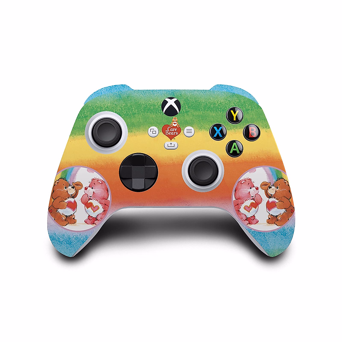 Head Case Designs Officially Licensed Care Bears Rainbow Classic Vinyl Sticker Gaming Skin Case Cover Compatible with Xbox Series S Console and Controller Bundle