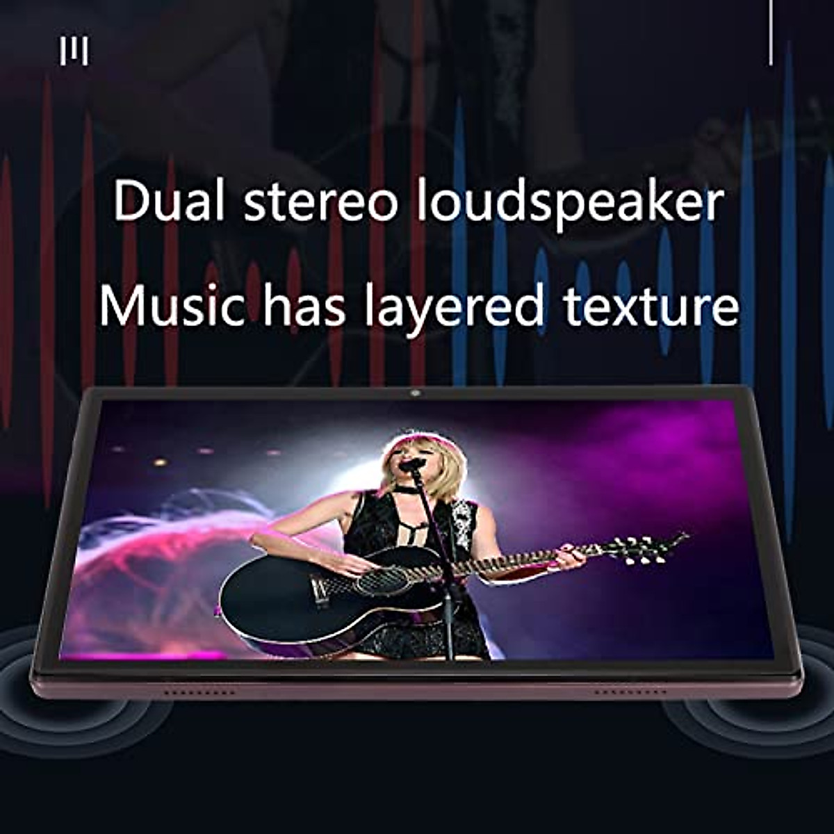 4G Calling Tablet, 1920x1200 Resolution Front 8MP Rear 20MP 2.4G 5G WiFi 10.1in Tablet 8GB 128GB 100-240V for Android 11 for Writing (US Plug)