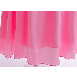 Akokvlar Princess Peach Costume for Girls Deluxe Halloween Dress Up Outfit with Accessories (Pink, 5-6 Years)