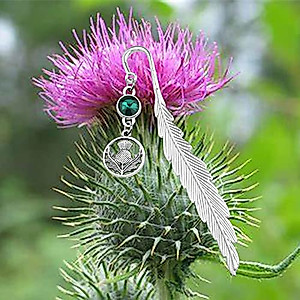 Scottish Thistle Bookmark Sasenach Inspired Gifts Reading Gifts Scottish Thistle Flower Gifts TV Show Fans Gift (Thistle Bookmark)