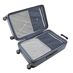 Travelpro Platinum Elite Hardside Expandable Spinner Wheel Luggage TSA Lock Hard Shell Polycarbonate Suitcase, Vintage Grey, Checked Large 28-Inch