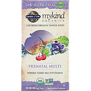 Garden Of Life Organic Mykind Prenatal Multivitamin, 108 CT