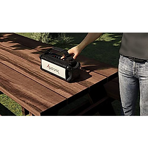 Alpatronix Bluetooth Speaker 60W(80W Max), IPX6 Waterproof, Portable, Wireless, 8000mAh Power Bank, Handsfree, Shockproof, TWS, DSP, Stereo, Subwoofer, TF Card, NFC, AX500, Indoor&Outdoor–Black