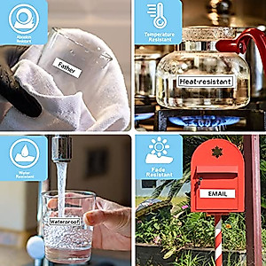 BOYEEZON for Brother P Touch Label Tape 12mm 0.47 White