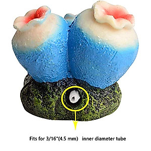 Air Stone Cylinder Bubble for Aquarium Fish Tank Hydroponics Pump Airstones Diffuser Hydroponics Pump Aquarium Decor Air Bubble Stone Diffuser Bubbler Pump for Aquarium Fish Tank Ornament Decoration