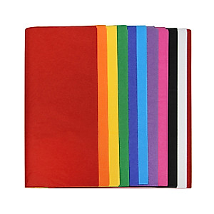 Gift Expressions Tissue Paper, 20 x 26 Inches, 100 Count, Primary Colors, Premium High Quality Wrapping Paper for Gift Boxes & Paper Bags, Durable, 17GSM Packing Paper for DIY Crafts & Gift Wrapping