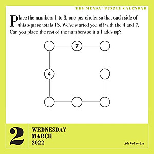 Mensa 365 Brain Puzzlers Page-A-Day Calendar 2022: A brain busting year of tough pangrams, word ladders, logic challenges, number sequences, and more.