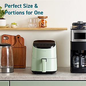 COSORI Air Fryer 2.1 Qt, 4-in-1 Small Mini Airfryer, Bake, Roast, Reheat, 97% Less Oil, Compact & Quiet, Nonstick & Dishwasher Safe Basket, 30 In-App Recipes with Nutrition Facts, Auto-Shut Off, Green