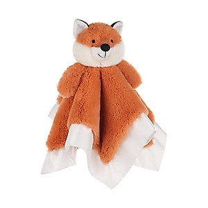 Apricot Lamb Stuffed Animals Yellow Fox Soft Security Blanket Infant Nursery Character Blanket Luxury Snuggler Plush Baby Lovey(Yellow Fox, 14 Inches)