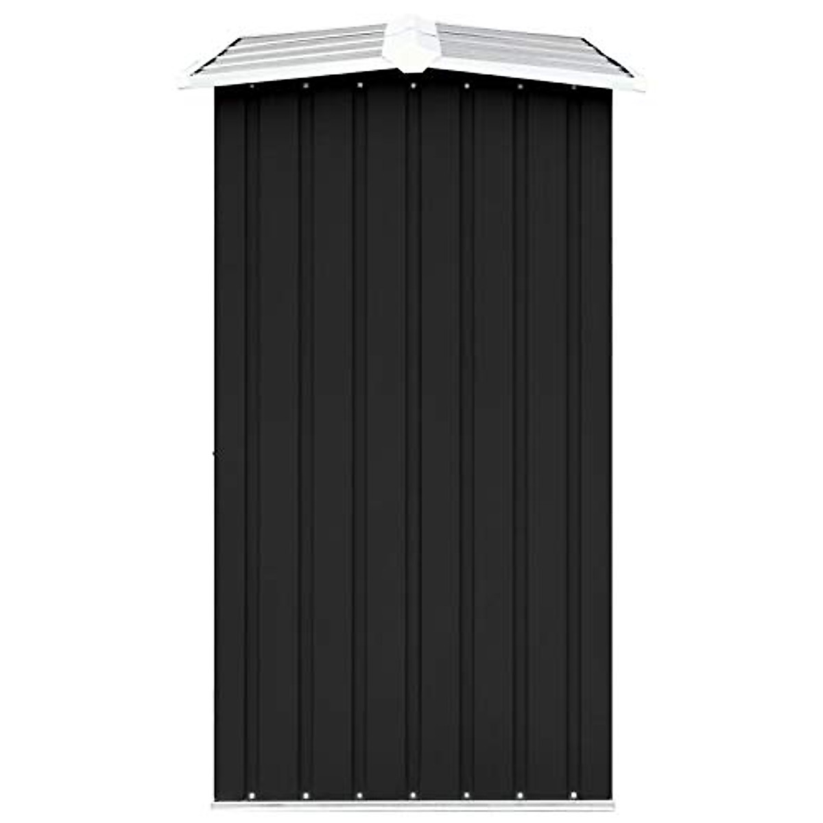 Tidyard Garden Log Storage Shed Galvanized Steel Firewood Storage Rack 129.9 x 36.2 x 56.7/60.2 Inches (L x W x H)