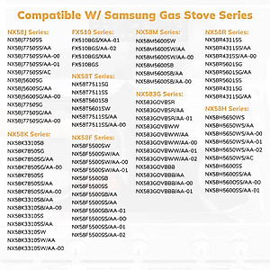 Stove Cover Gas Stove Top Protectors for Samsung Gas Range With 2 Pcs Gap Covers - Reusable Oven Stove Liners Mat Stove Non-Stick Washable Gas Stove Liners to Keep Stove Clean