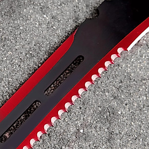 DISPATCH 2pc Ninja Tactical Twin Katana Samurai Sword Machete Fixed Blade Combat Set with Sheath for Hunting, Outdoor Camping, Survival