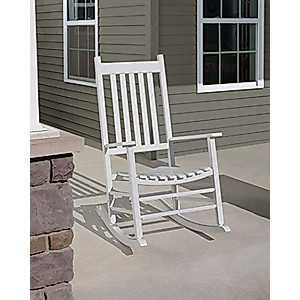 Woodlawn&Home, 100019, Mission Style Rocking Chair, White