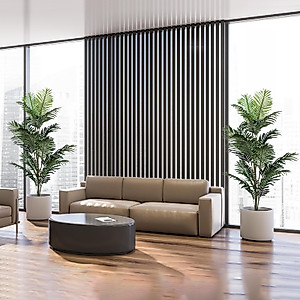 Ruopei 5ft Artificial Palm Trees for Outdoor 2 Pack - Tall Fake Tree for Living Room Faux Large Floor Plant Tropical Plants Indoor with Pot Office Home Bedroom Decor