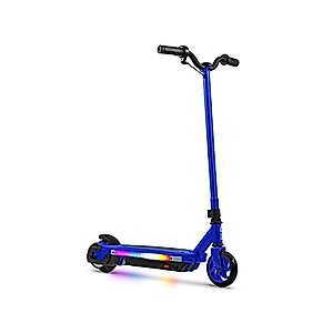 Jetson Echo X Kids Electric Scooter, Lava LED Light-Up Deck, Thumb Throttle, 80-Watt Motor, Up To 9 MPH, Run Time Up To 40 Minutes, Ages 8+, Blue, JECHOX-BLU
