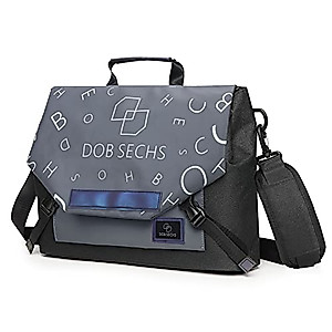 DOB SECHS Briefcases for Men, Laptop Bag 15.6 inch, Small Messenger Bag for Men Women, Satchel Bags for Men, Waterproof Laptop Messenger Bag, Computer Bags for Laptops/Macbook/Notebook, Black