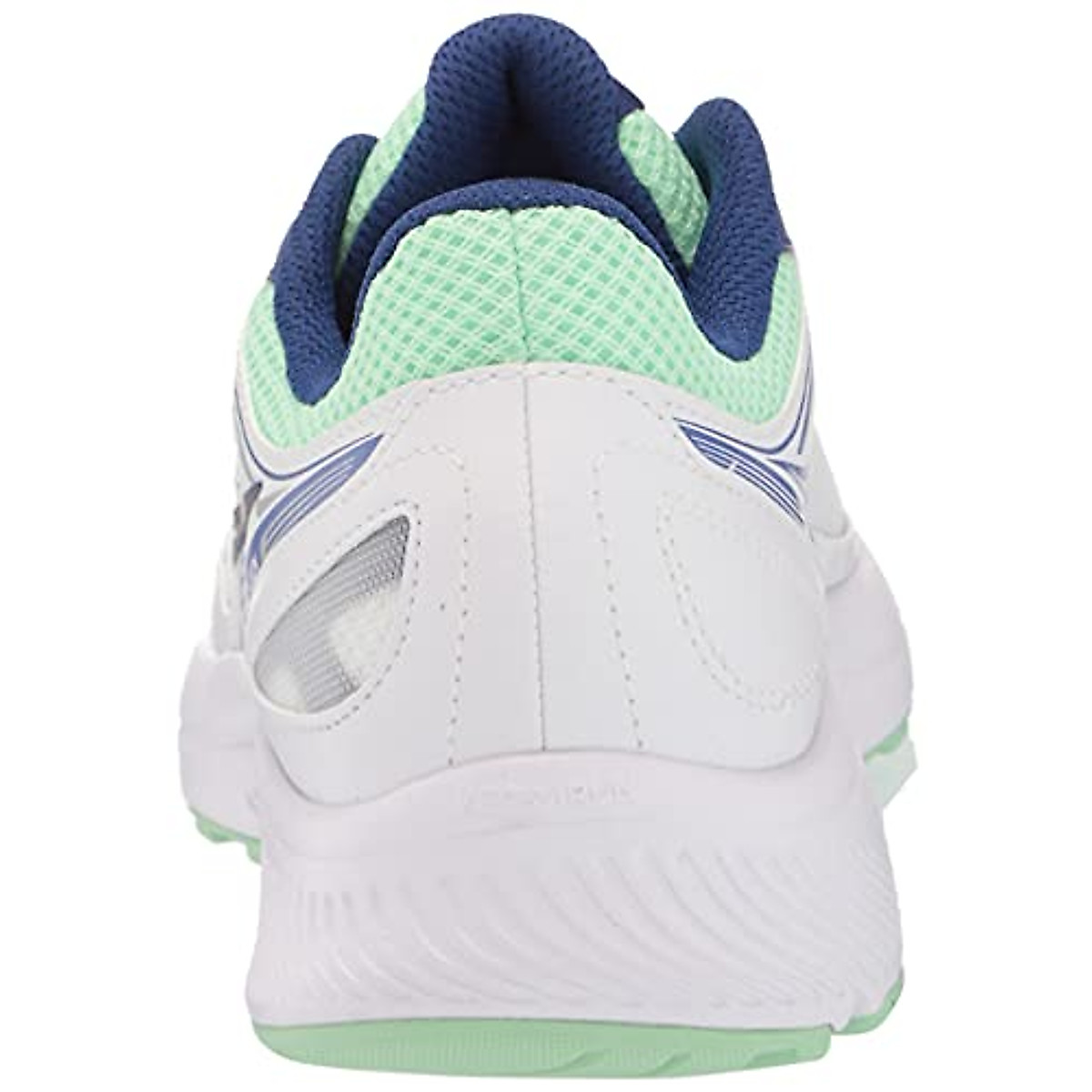 Saucony Women's Cohesion 14 Road Running Shoe, White/Navy/Mint, 8.5