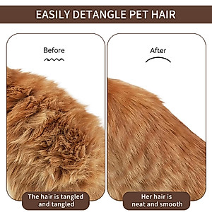 Dog Brush for Shedding cat deshedding grooming supplies for indoor short long hair pet dematting undercoat rake for brish poodle remove matted fur slicker best comb tool cepillo para perros. (Pink)